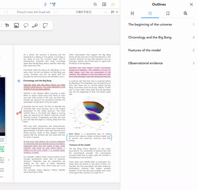 Create, delete, and edit outlines of PDF – Flexcil Help Center